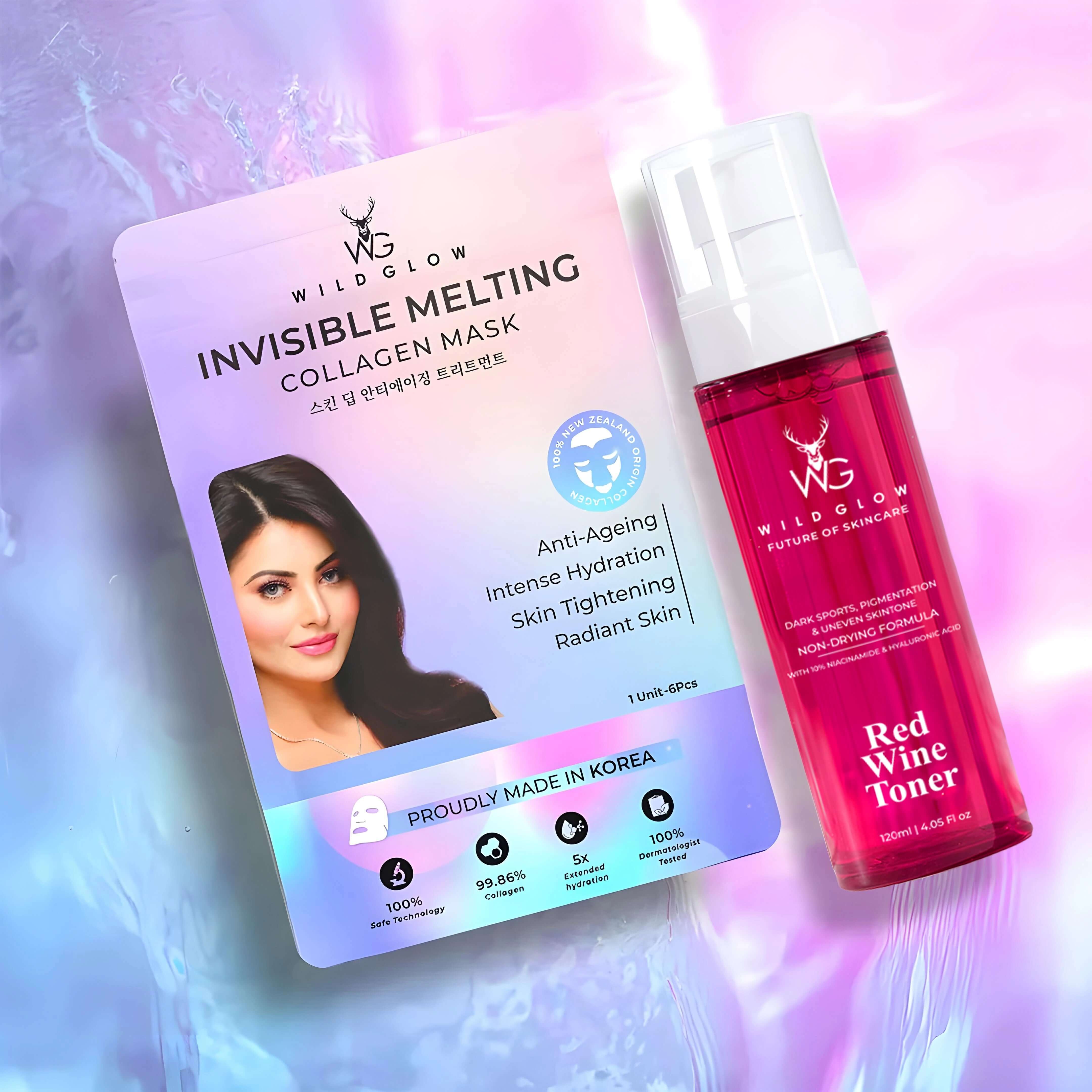 Combo Offer: Invisible Collagen Mask For Anti-Ageing With Toner