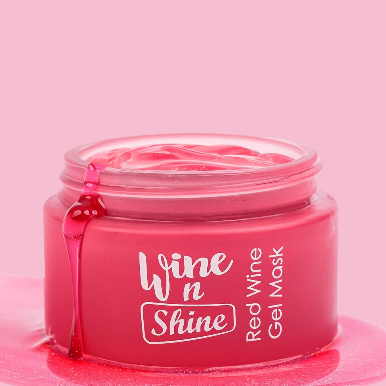 Buy Red Wine Gel Mask - Face Tightening Mask Online at Wildglow